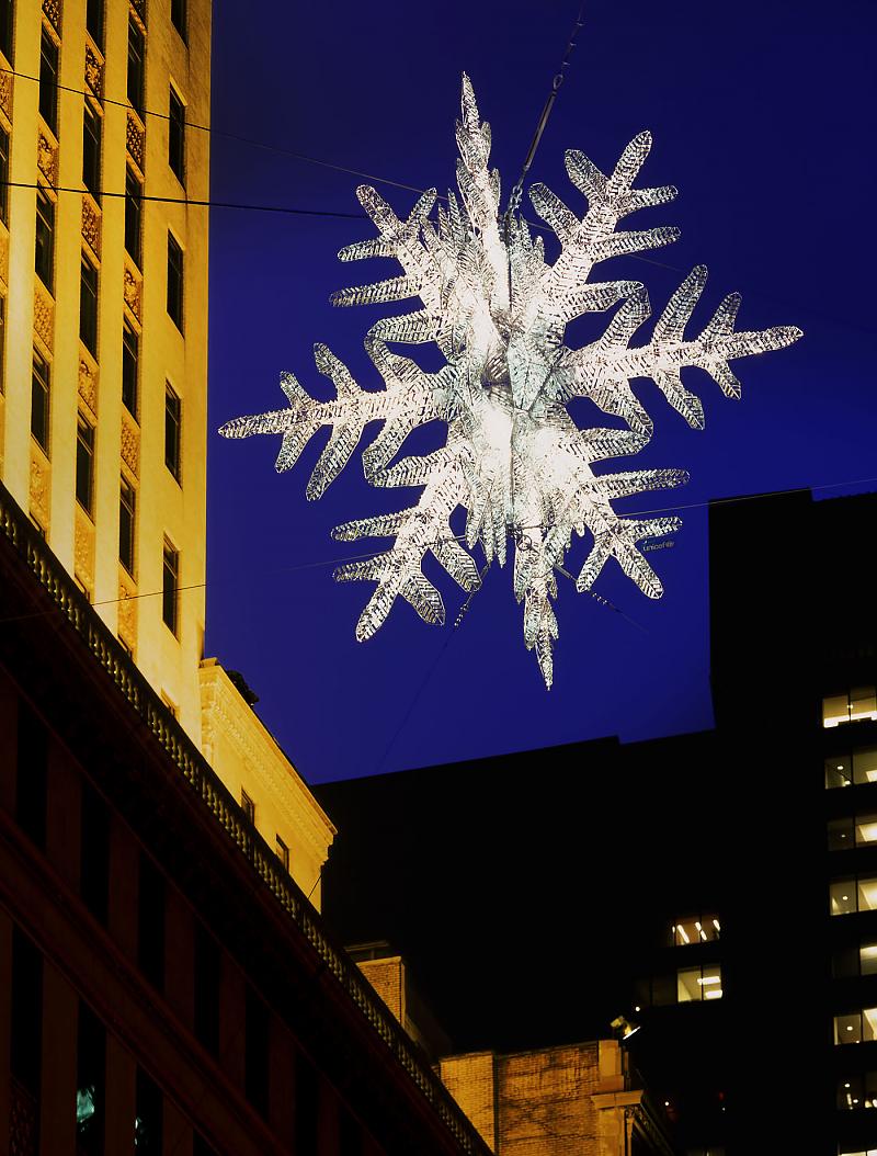Ingo Maurer: Ingo Maurer: Snowflake installation in New York